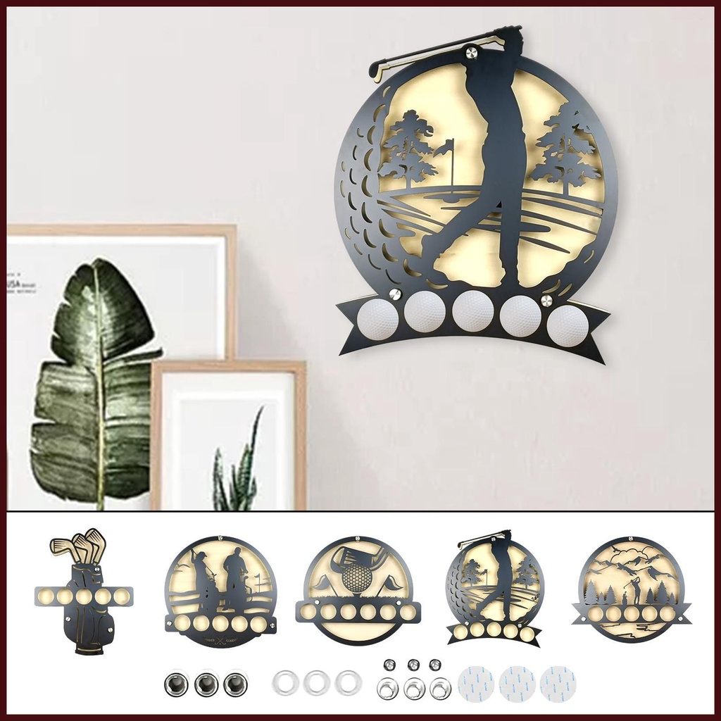 Golf Metal Wall Art Golf Display Silhouette Golf Sign Decor Black Golf ...