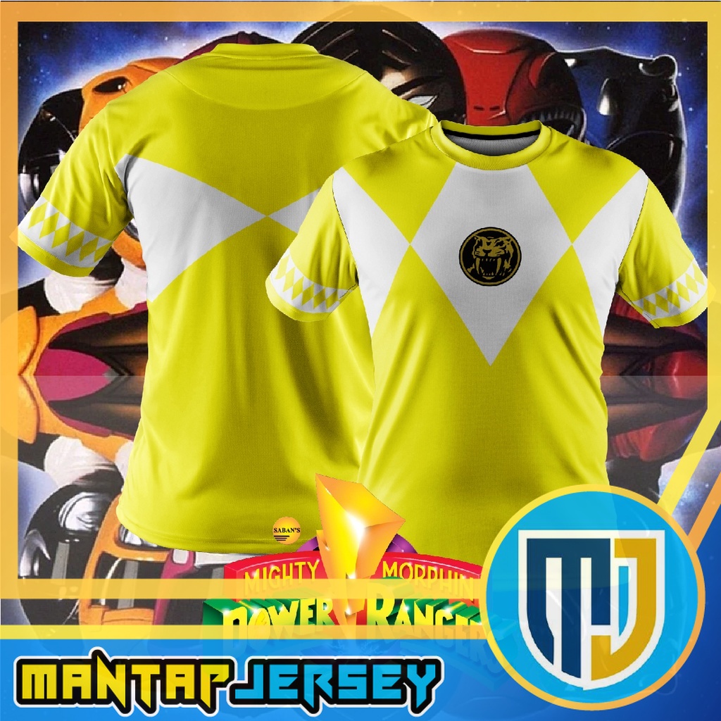 KIDS / ADULT FAZZ PR06 - BAJU JERSEY POWER RANGERS MIGHTY MORPHIN ...