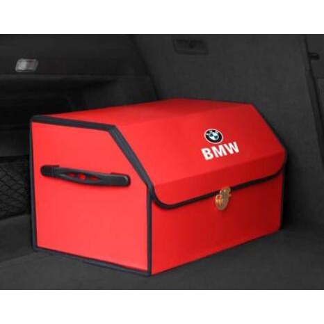 BMW car trunk storage, BMW badge High-grade leather multi-function all ...
