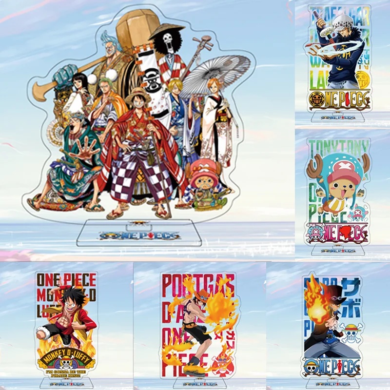 One Piece Luffy Standing Sign Anime Cosplay Figures Roronoa Zoro ...