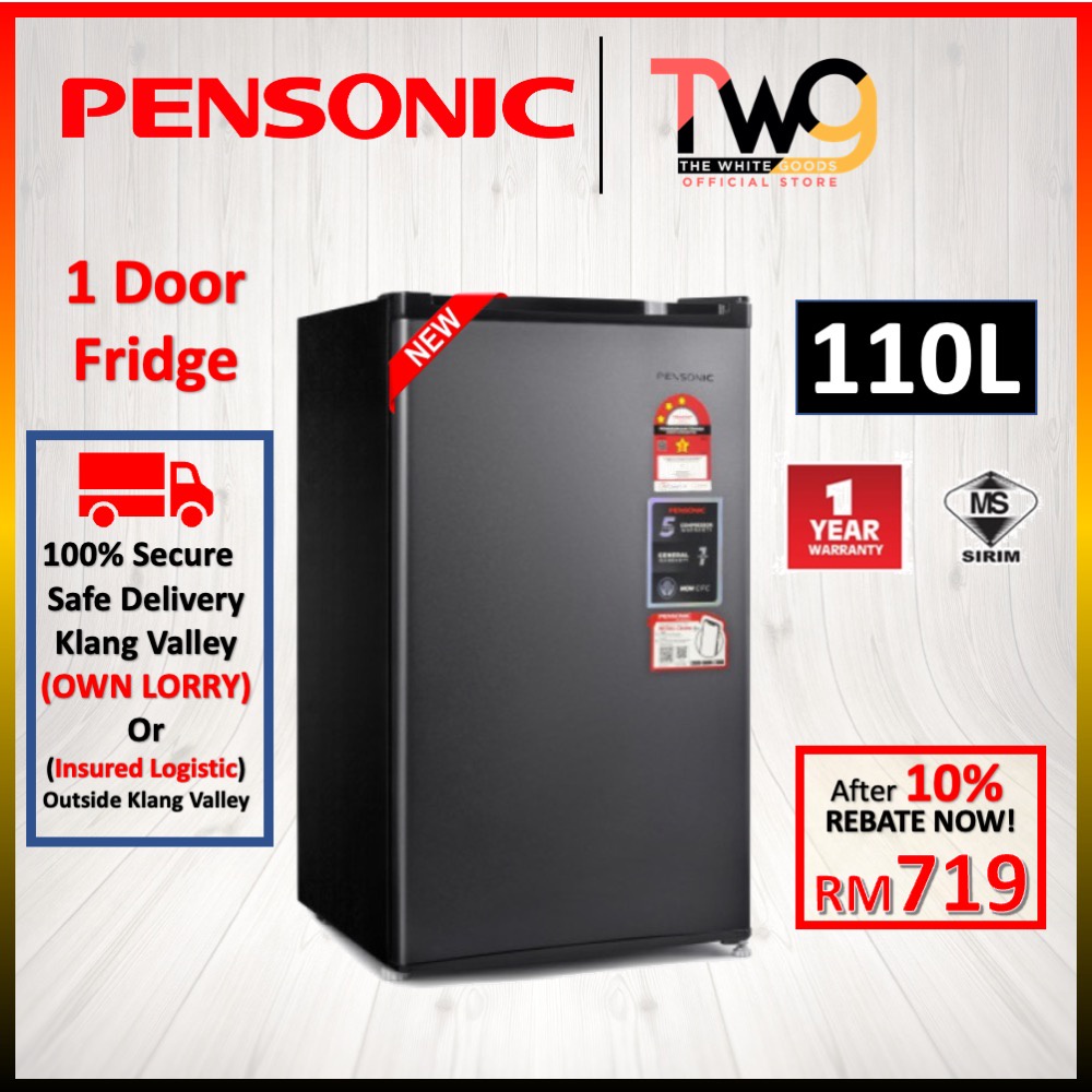 Pensonic Single Door Refrigerator 110L | PRS-1100 | Shopee Malaysia