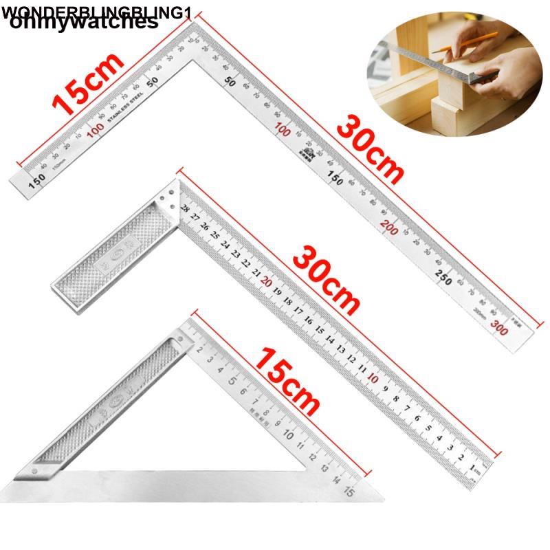 90 Degree Angle Ruler Stainless Steel L Shape Ruler Double Sided ...