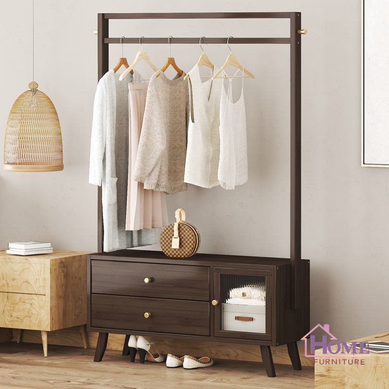🍁Wardrobe/Hanger/Simple Clothes Rack/Storage Rack/Clothes and Hat Rack🍁 ...