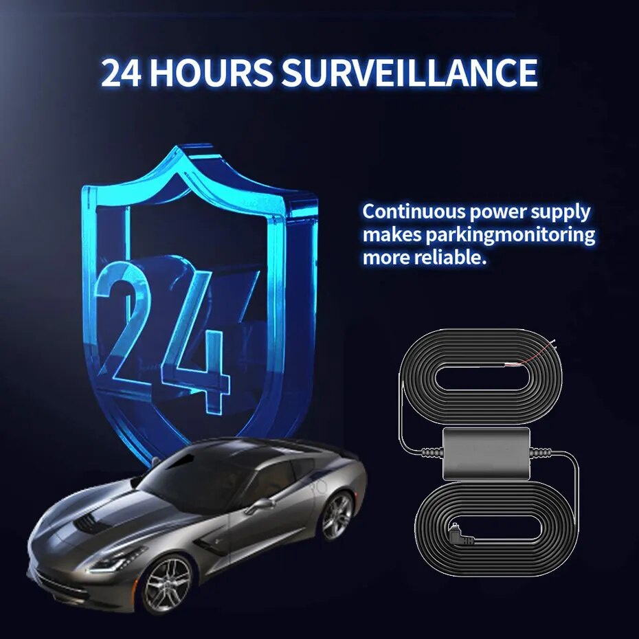 Buck Line 24 Hour Parking Monitoring Hardwire Kit Charging Cable ...