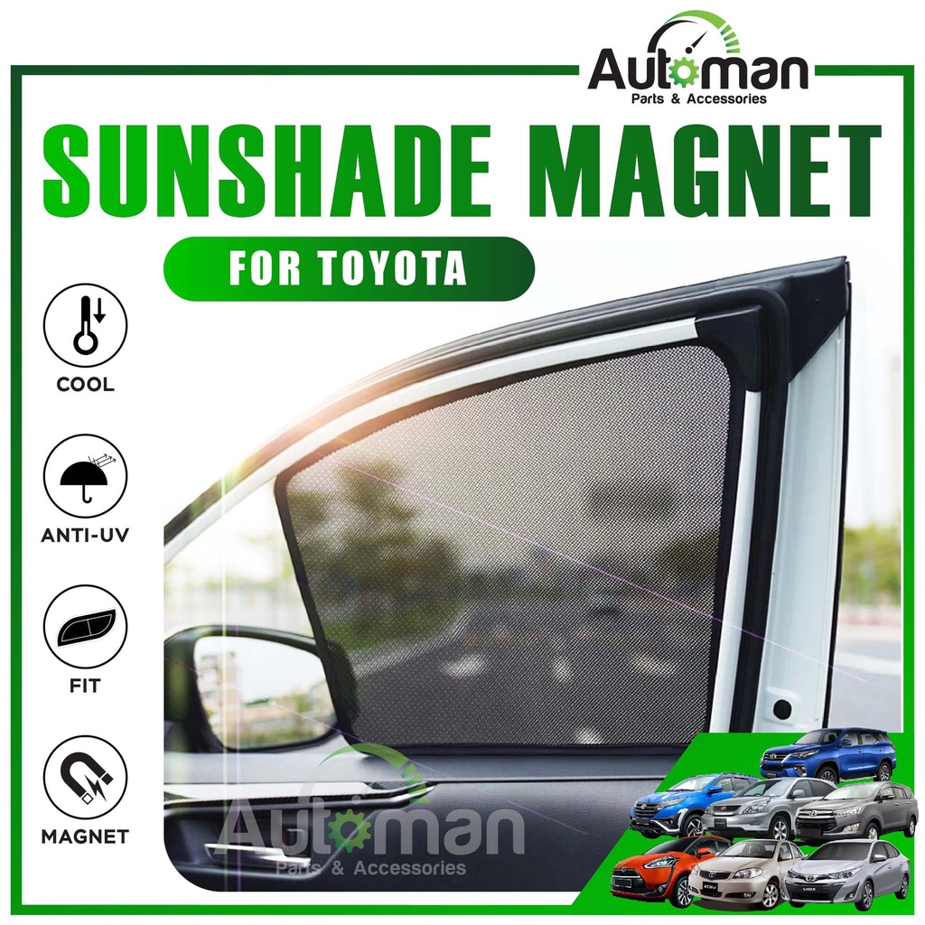 Car Magnet Sunshade Toyota Fortuner Harrier Rush Vios Sienta Hilux Revo ...