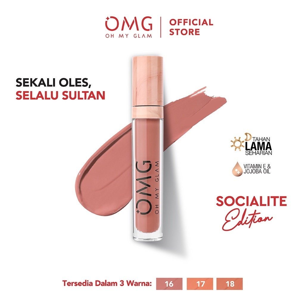 OMG OH MY GLAM Matte Kiss Lip Cream Socialite Edition - Matte Lip Cream ...