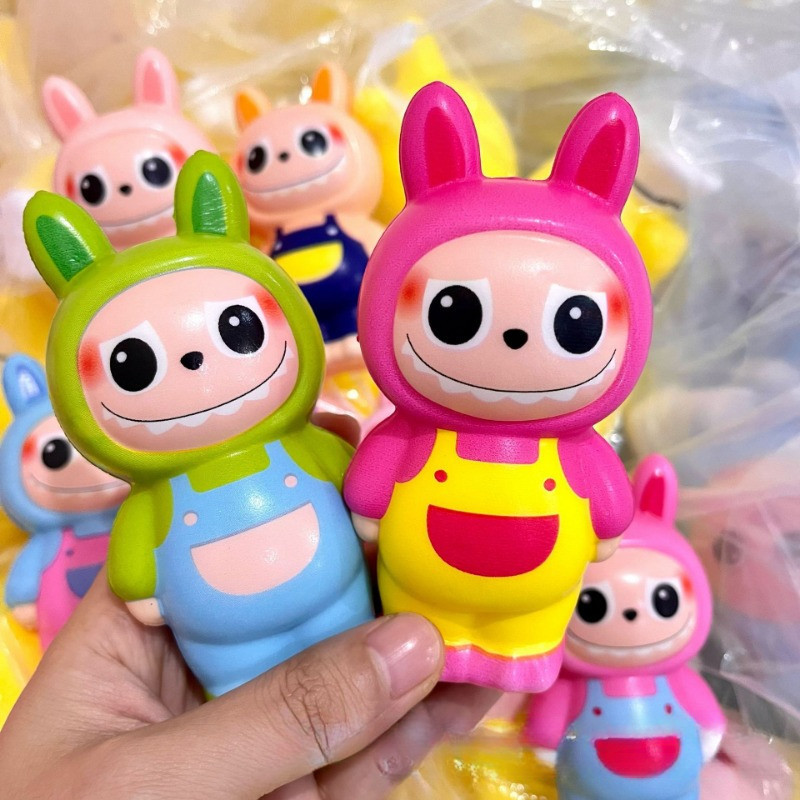 Kawaii Labubu Stress Relief Squishy Anime Cartoon Children's Hand Pinch ...