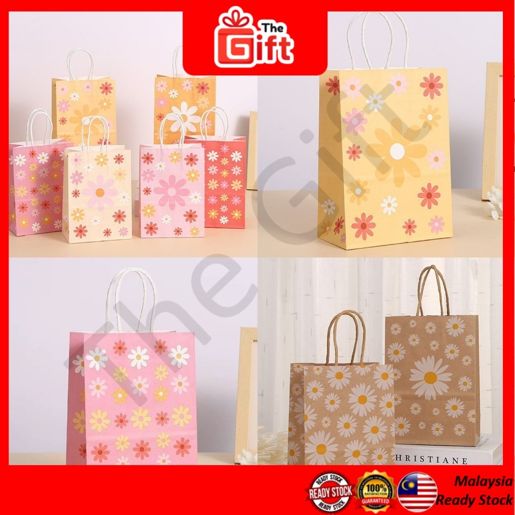 The Gift Flower Design Party Bag Cute Shopping Gift Goodies Beg ...