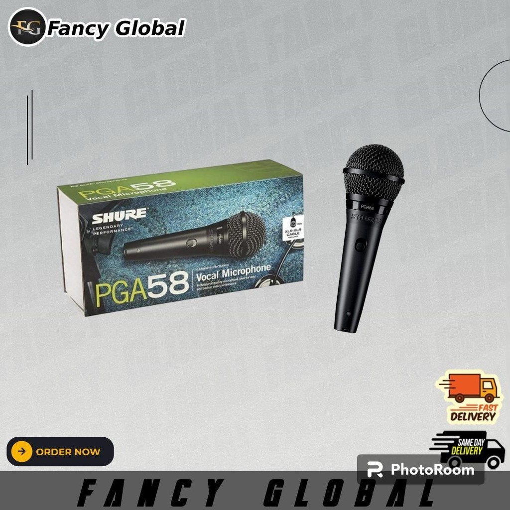 Mikrofon Vokal Dinamik SHURE PGA58 (Cardioid) | Shopee Malaysia
