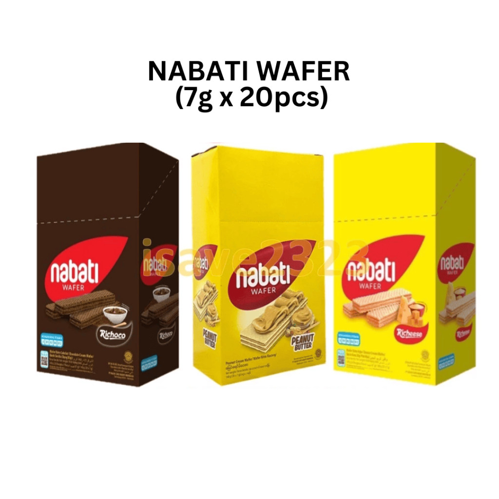 Nabati Wafer ( Richeese / Richoco / Peanut Butter ) 7g x 20'S | Shopee Malaysia