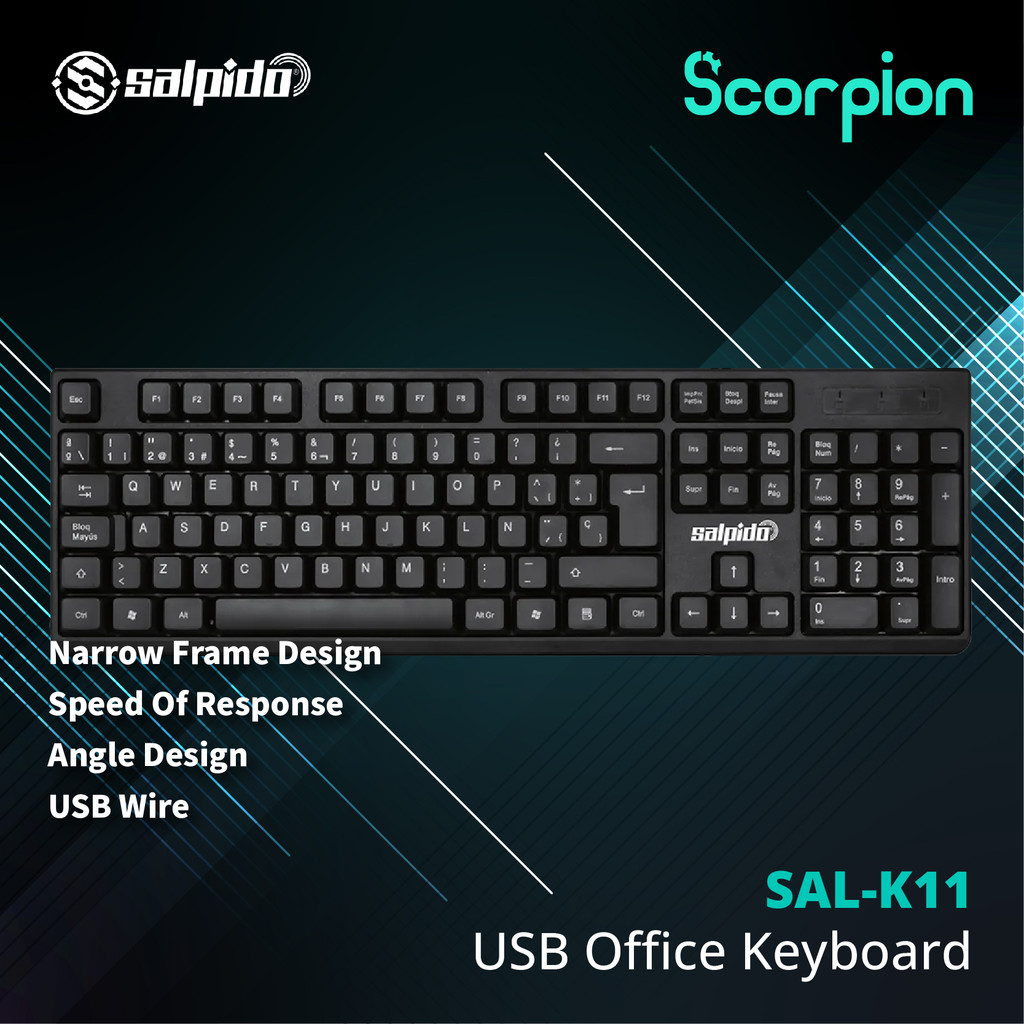 Salpido SAL-K11 USB Office Keyboard | Shopee Malaysia