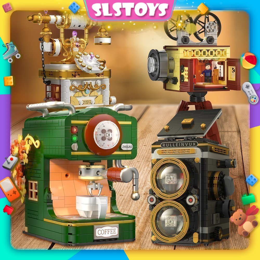 PopPin Block Moment Series Retro Classic Antique Camera Telephone ...
