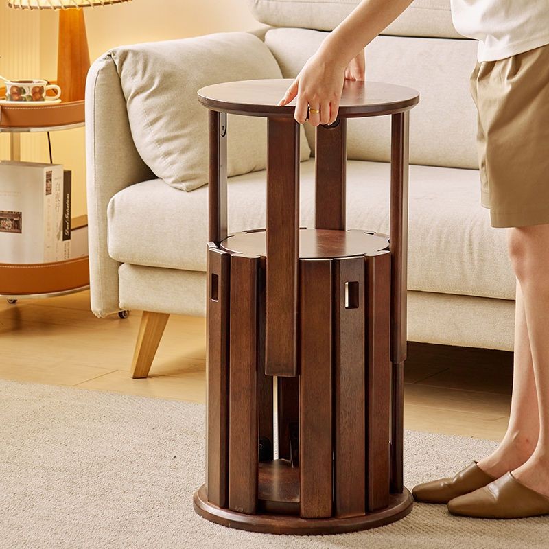 Solid Wood Stool Stackable Stool Household Stool Stackable Side Table Low Stool Dining Table ...