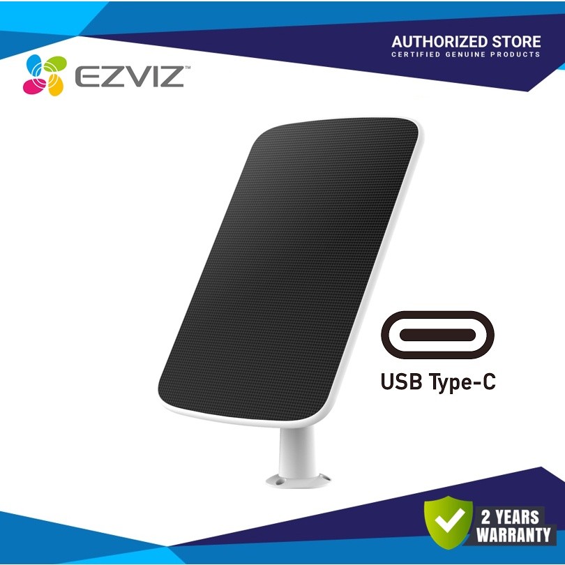Ezviz Solar Charging Panel E (USB Type-C) For Rechargeable Battery ...