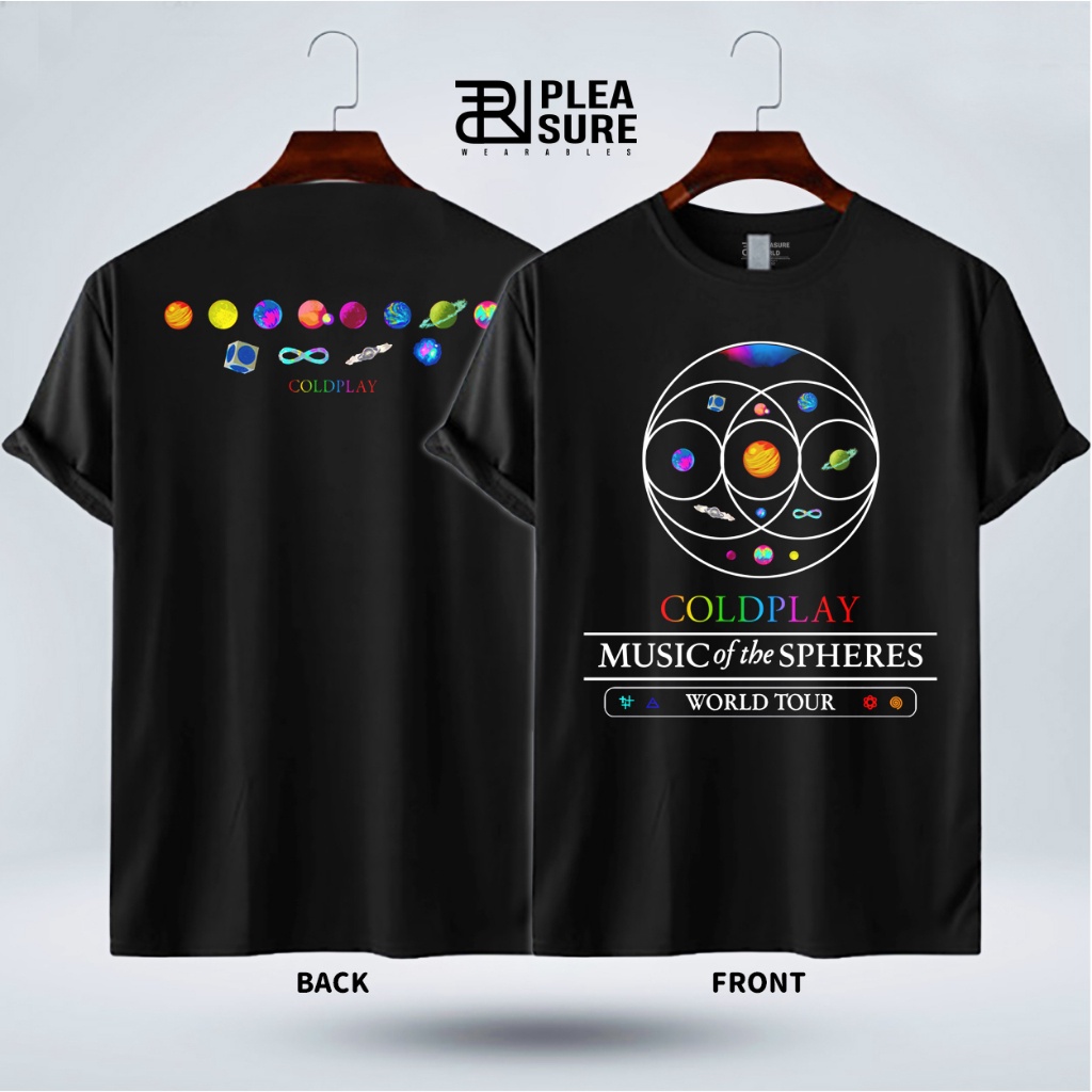 T-shirt Coldplay Music of the Spheres World TourS-5XL | Shopee Malaysia
