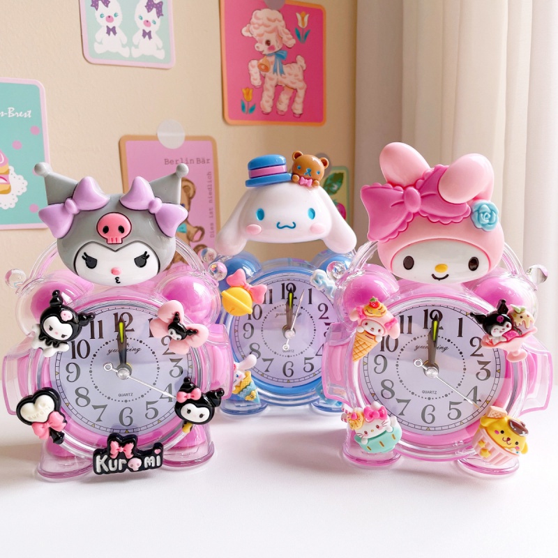 [Haroro] 12cm Pompom Purin Alarm Clock Hellokitty Student Only Little ...