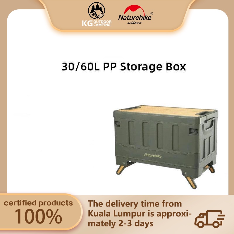 Naturehike Outdoor Camping Kitchen Box Plastic Folding 60L 30L Box ...