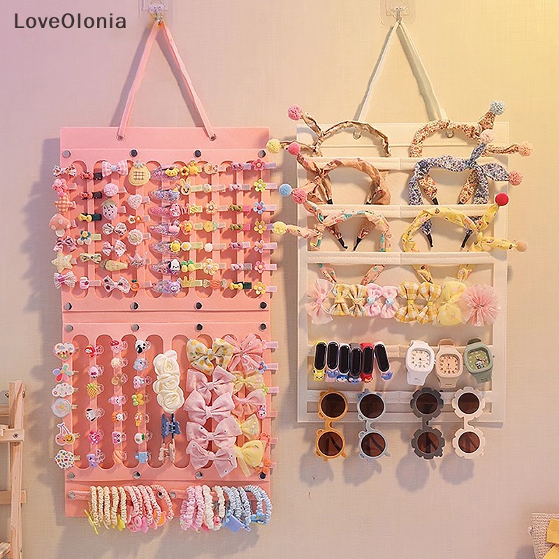 LoveO Hair Bows Organizer Wall Hanging Large Capacity Holder Hair Clip ...