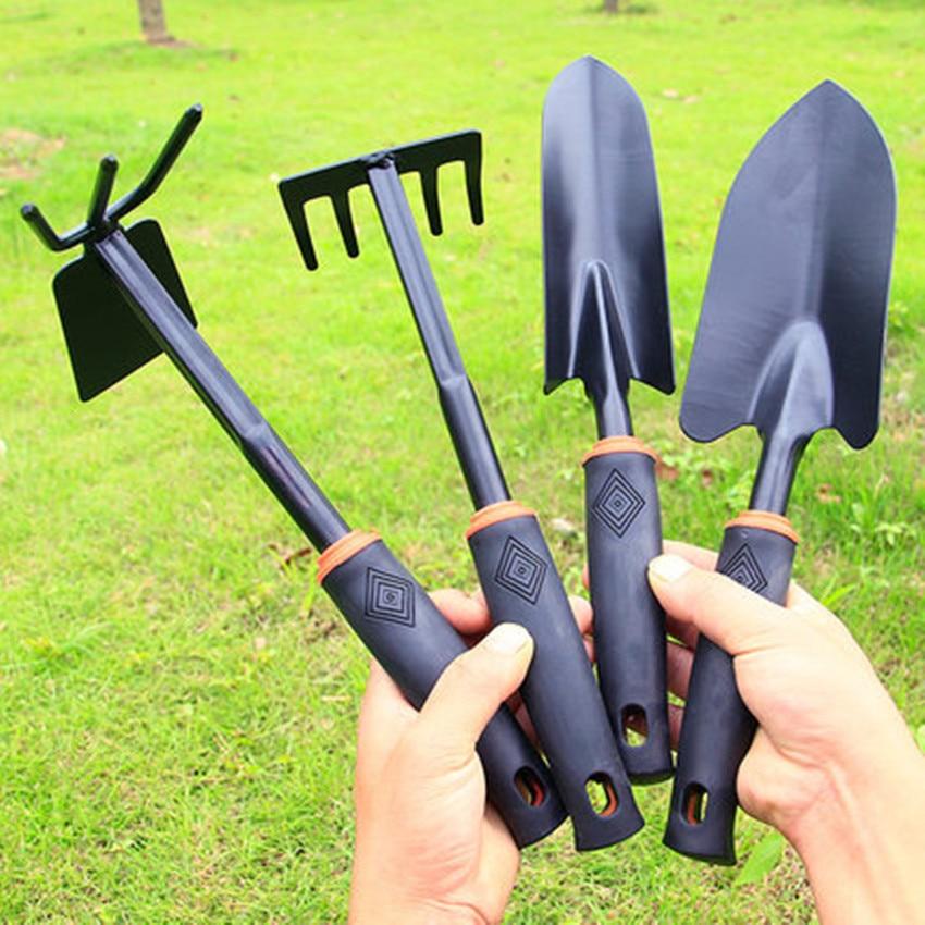 Garden Shovel Rake Spade Set Wooden Handle for Flowers Potted Outdoor ...