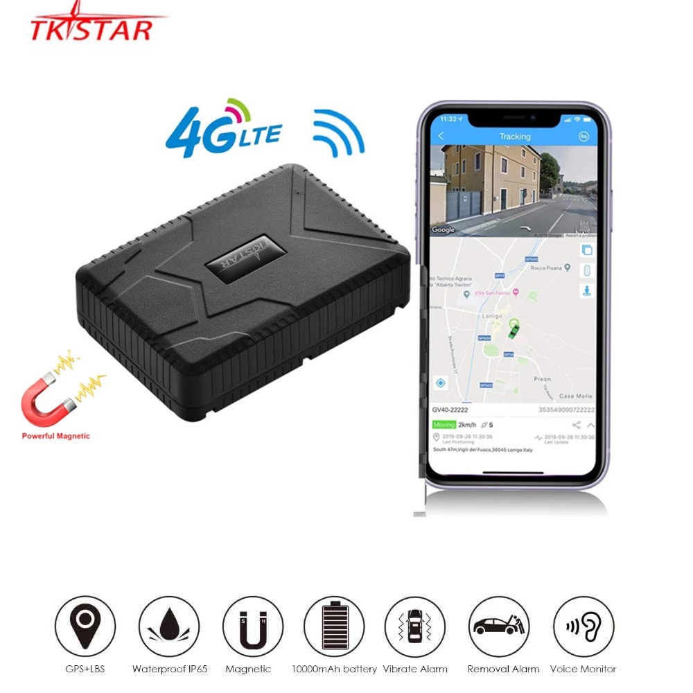 Car GPS Tracker TK915 GPS Locator 10000Mah Magnet Waterproof IP65 GPS Car Tracker Tamper Alert ...