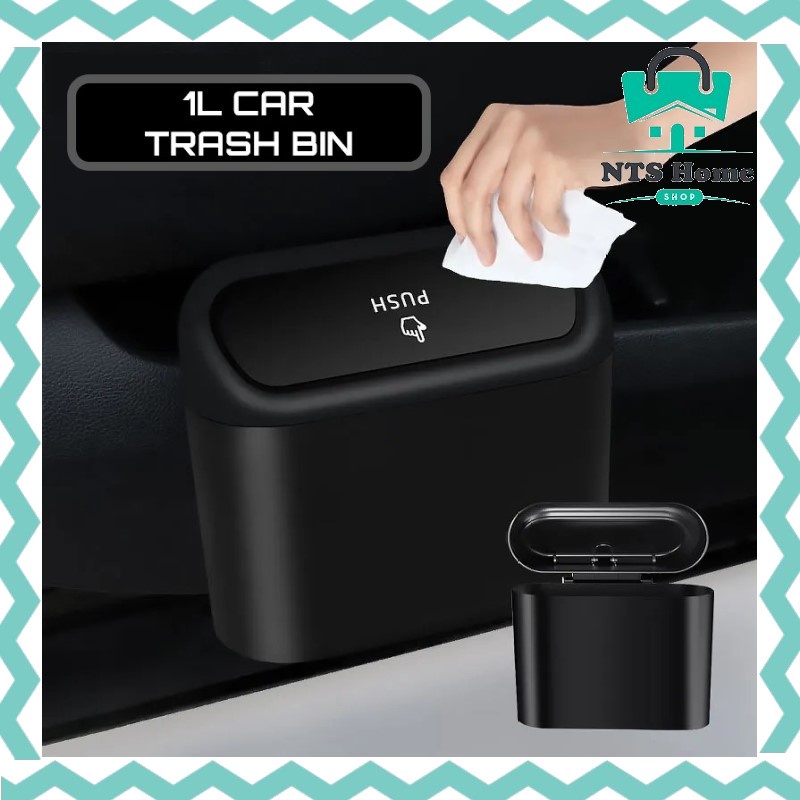 1L Car Trash Bin | Case Storage Box | Vehicle Garbage Dust Case ...