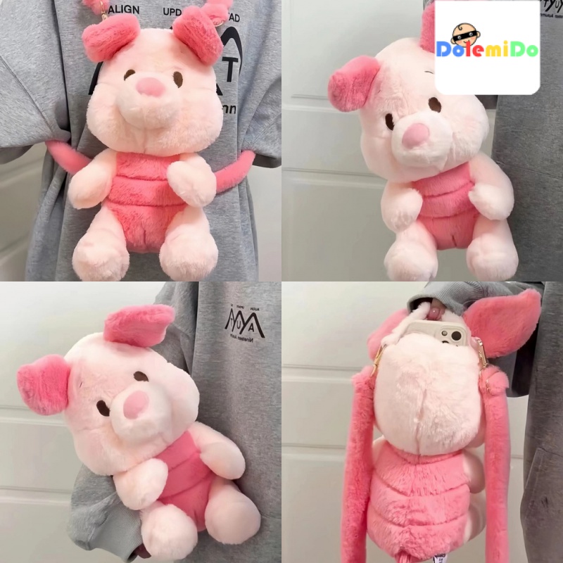 Disney Piggy Pigy Bag Piggy Pig Backpack Ham Pig Plush Doll Backpack ...
