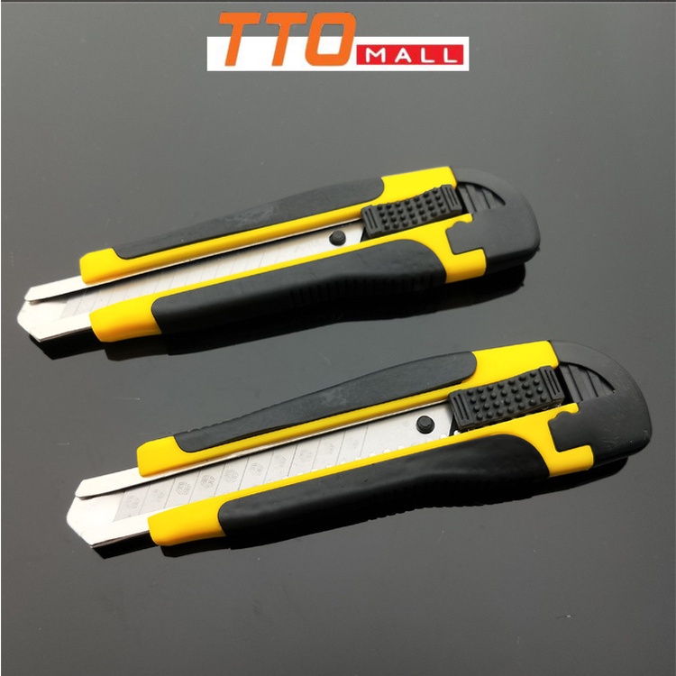 [TTO]-Rubber Handle Utility Knife Paper Cutting Knife Tool Knife Office ...