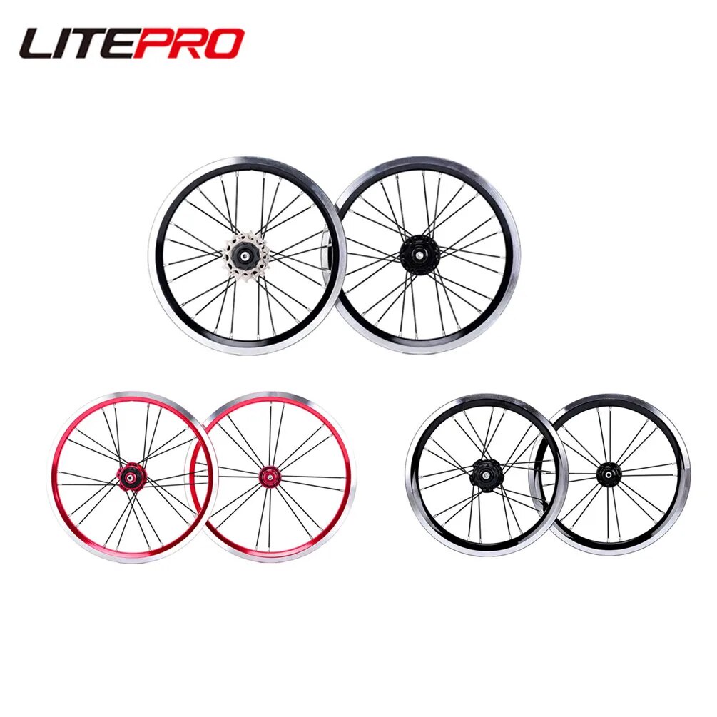 Litepro 14 16Inch Single External 3 Speed Bicycle Wheelset Disc V Brake ...