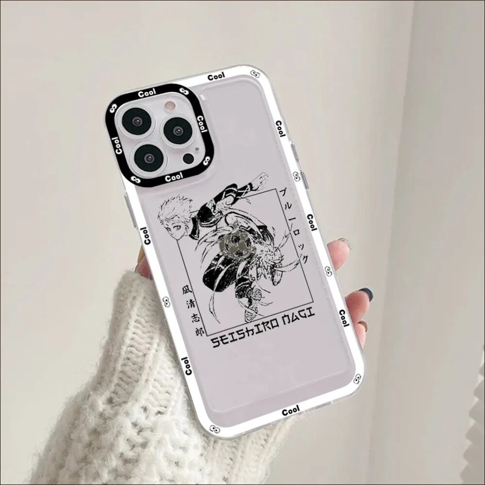 Seishiro Nagi anime Blue Lock striker square edge iphone case No. 1 ...