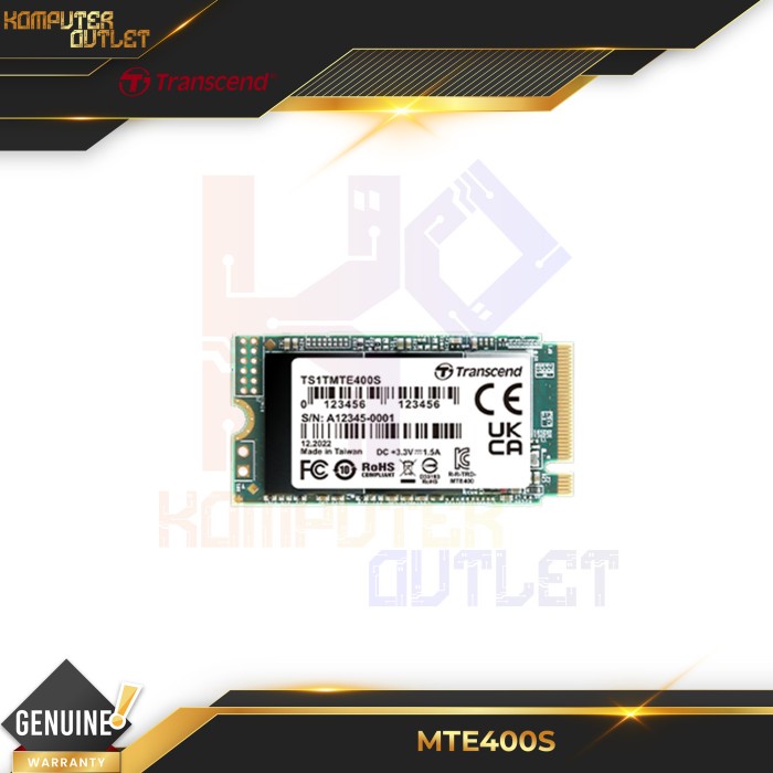 Transcend SSD NVME 512GB M.2 2242 PCIe Gen 3x4 MTE400S NVME - 512 GB | Shopee Malaysia