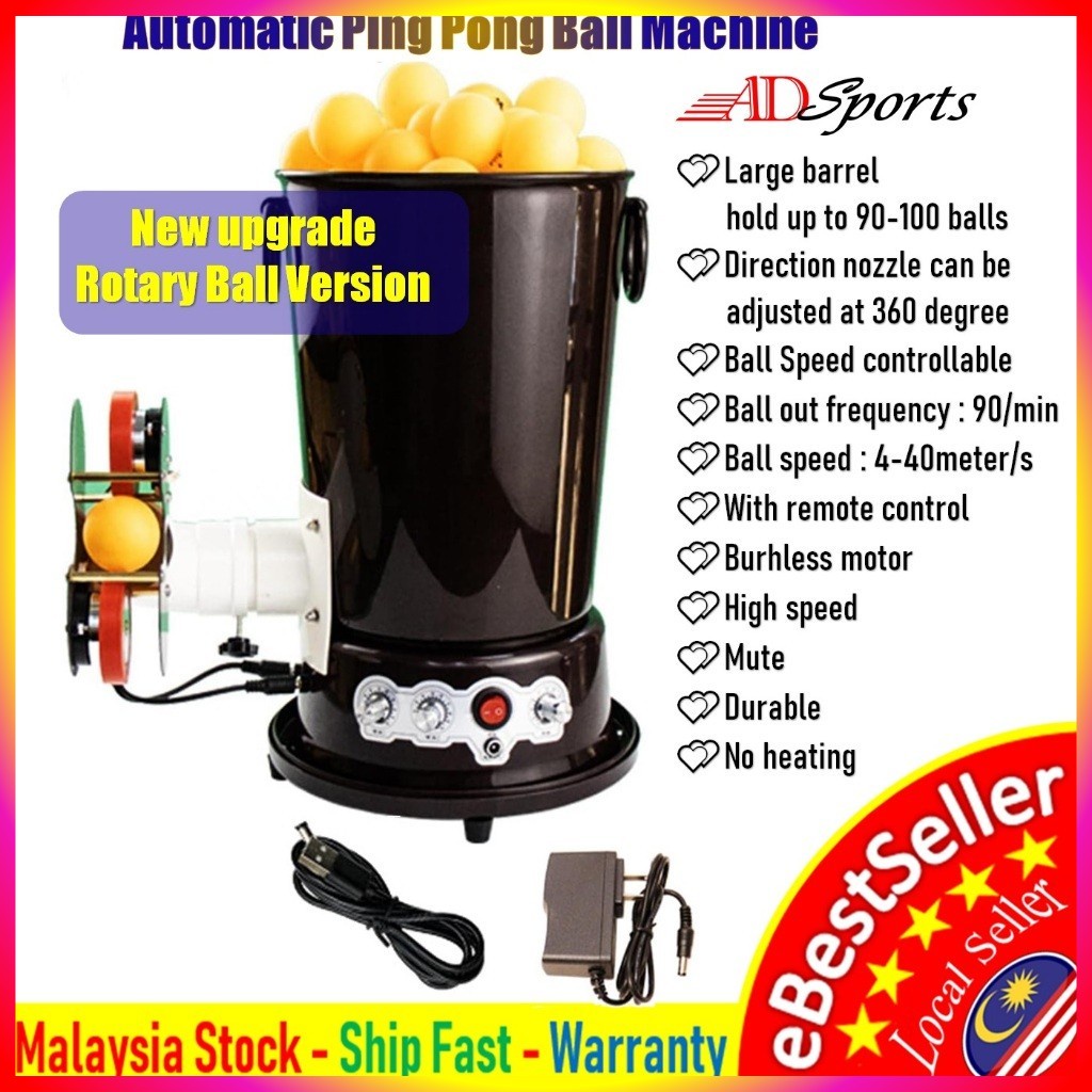 Electric Table Tennis Training Robot, Automatic Ping Pong Machine ...