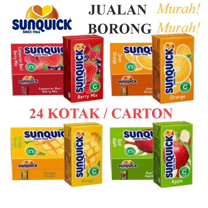 CARTON SUNQUICK FRUIT JUICE DRINK 24X125ML READY TO DRINK [ORANGE ...