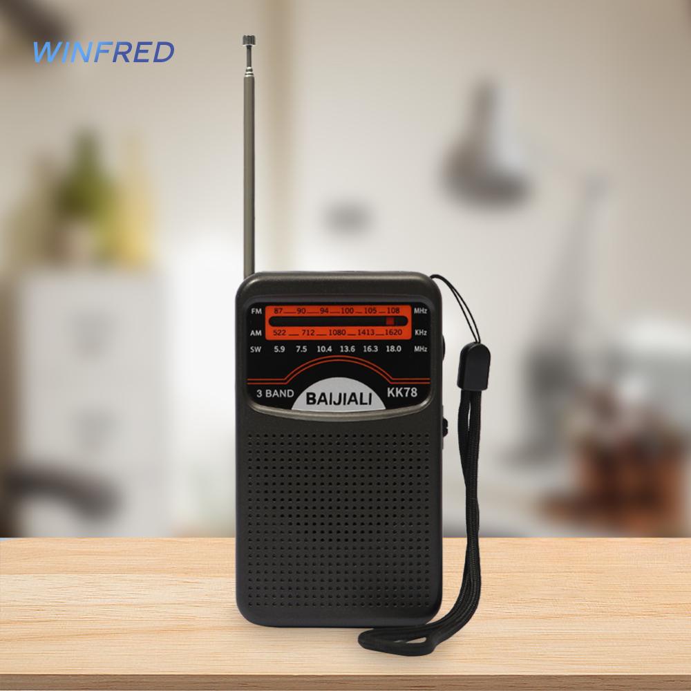 FM AM SW Radio Portable Battery Operated Radio Batteries Full Waves ...