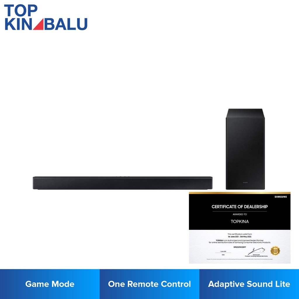SAMSUNG 2.1CH HW-C450/XM B SERIES SOUNDBAR | Shopee Malaysia