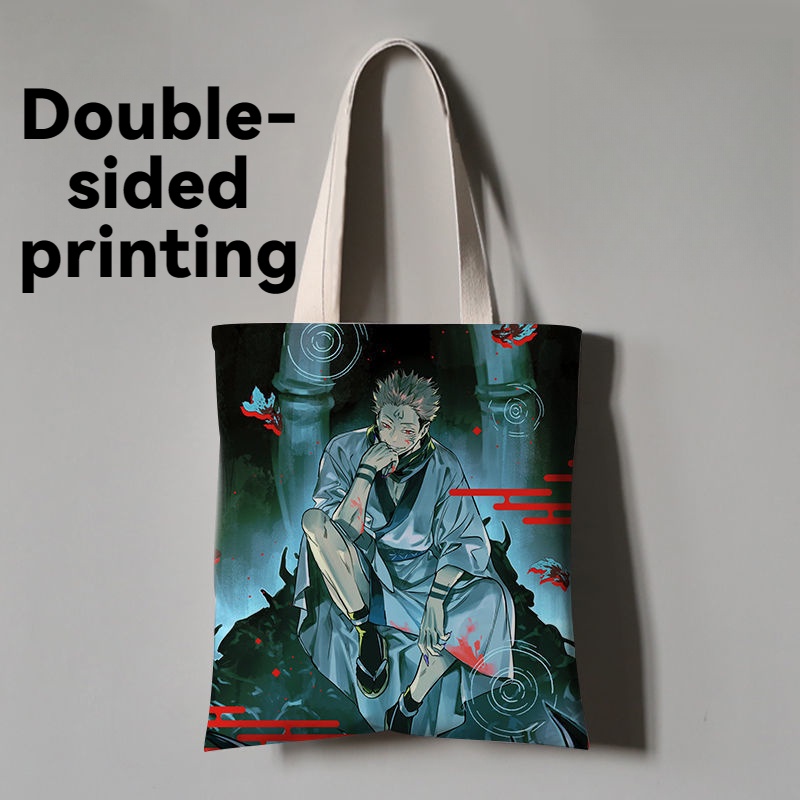 Gojo Satoru Jujutsu Kaisen canvas bag reversible print anime cos manga ...