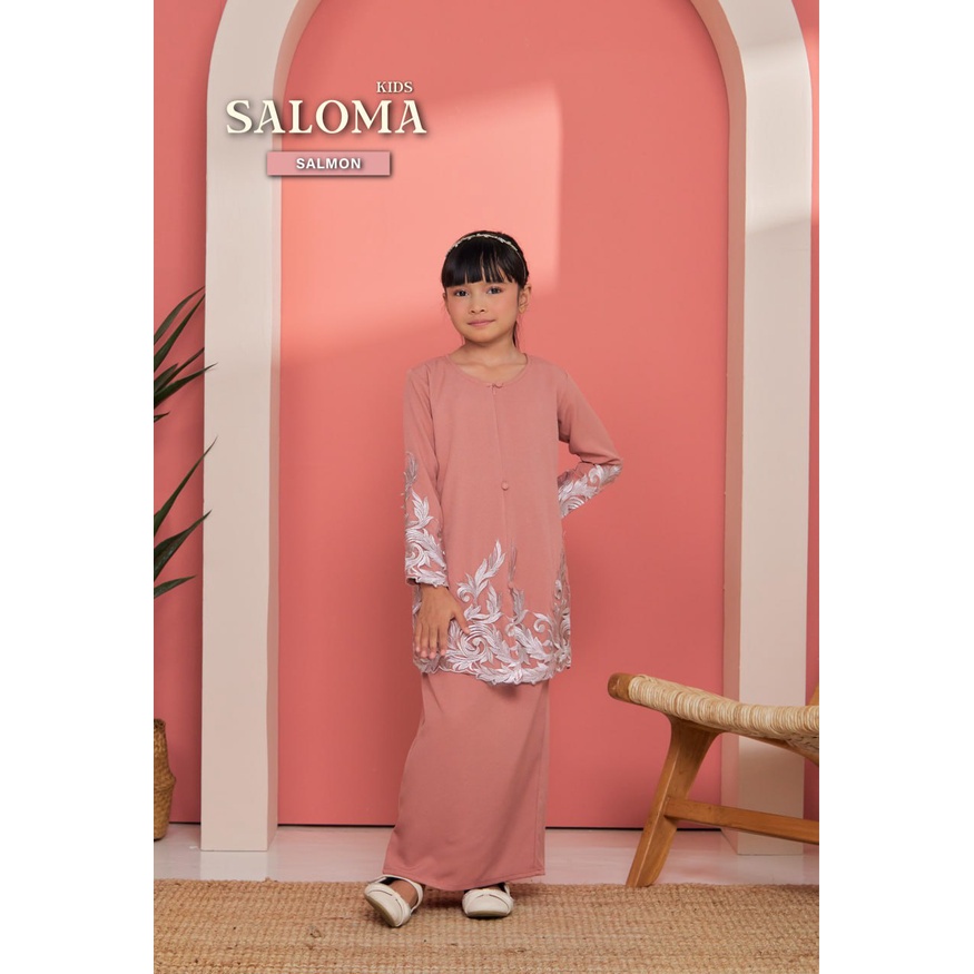 BAJU KURUNG SALOMA Baju Raya Budak Kids Baju Raya 2024 Viral By Adel ...