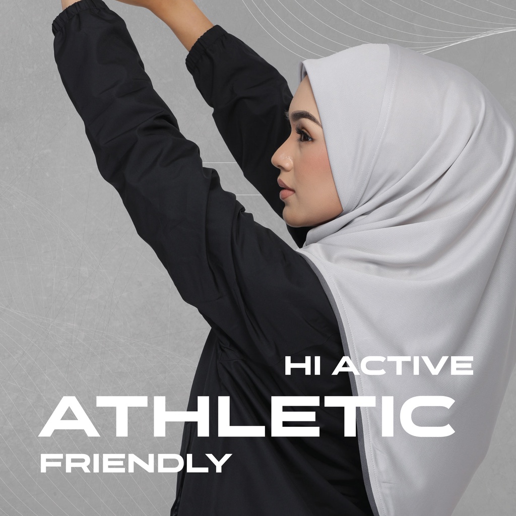 HiHijab - HiActive Dry Cool Collection Awning with Piping 2tone Sport Hijab Microfiber Tudung ...