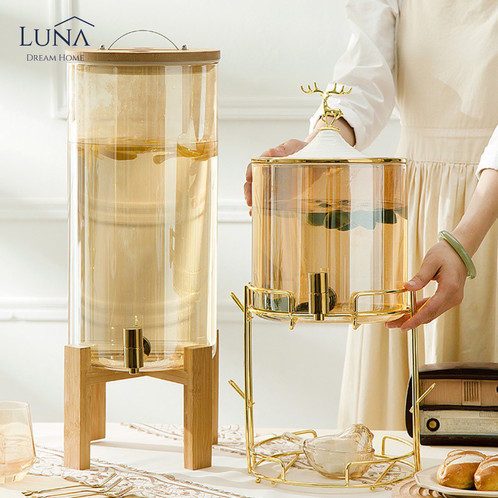 LUNA [Deary Water Dispenser] Raya Bekas Air Cold & Hot 3.5L Glass Juice ...