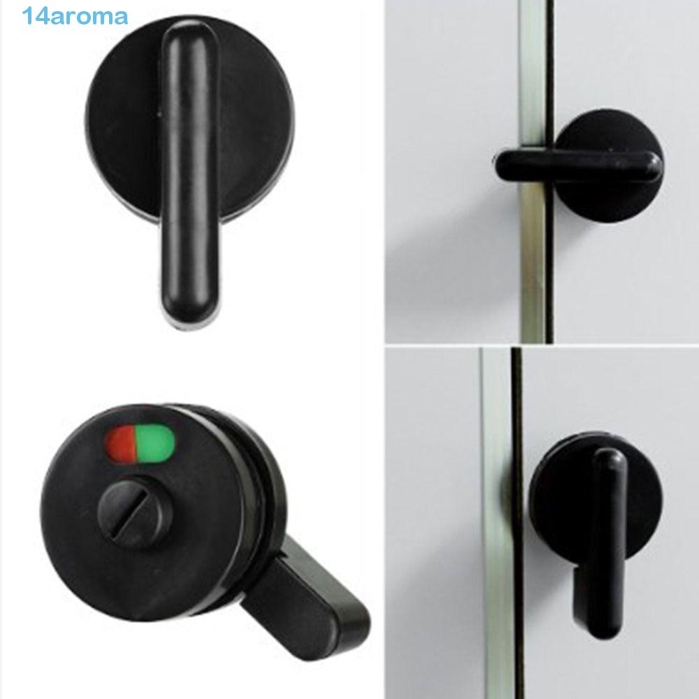 AROMA Bathroom Door Lock, Catch Black WC Lock, Public Bolt Privacy ...