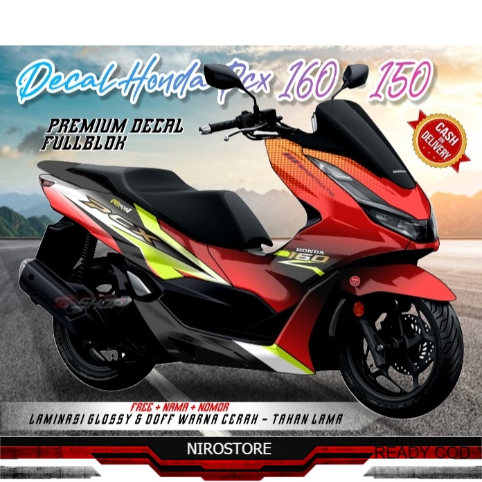 Decal pcx 160 full body striping all new honda pcx 160 sticker pcx 160 ...