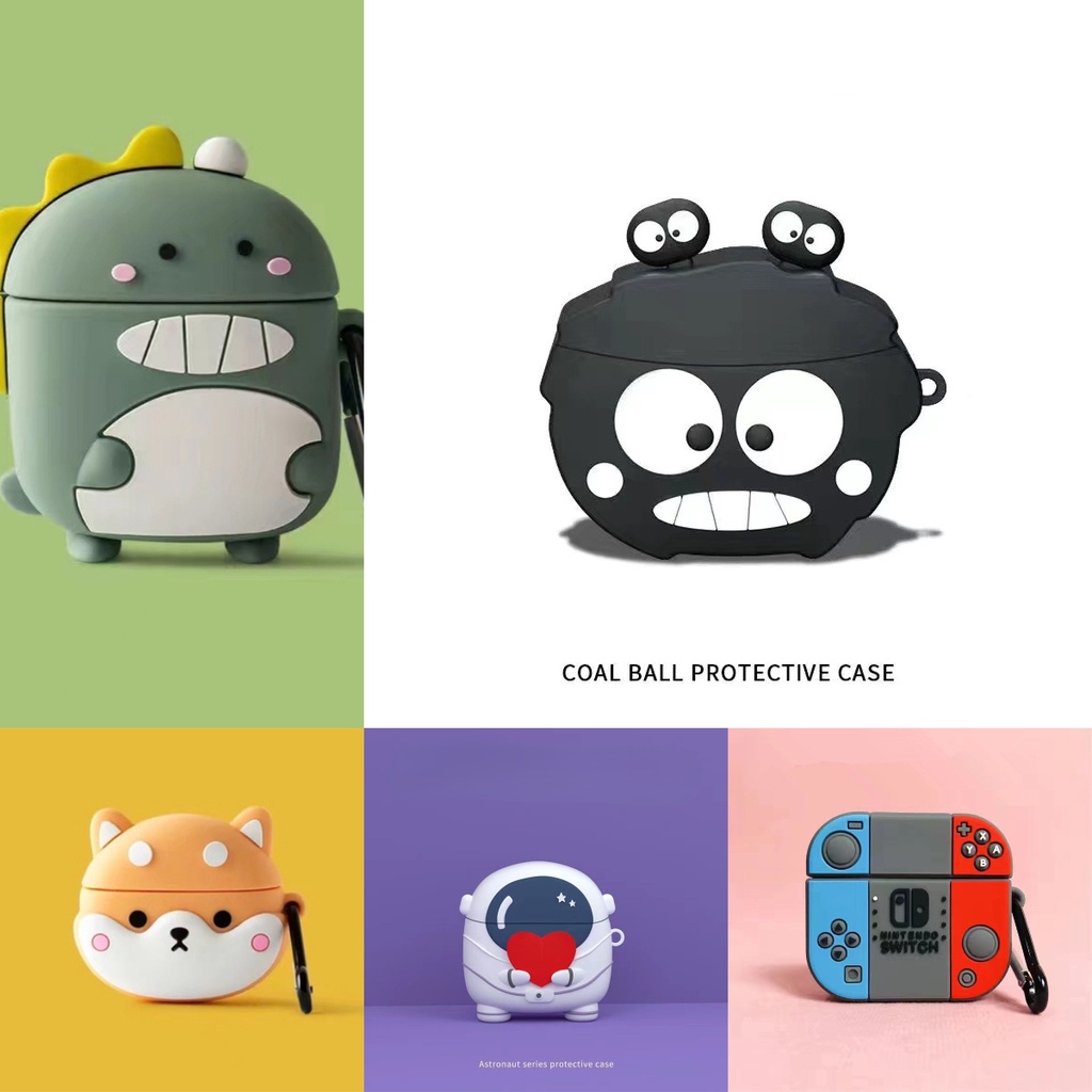 For Realfit F2 Pro ANC Earphone Case Cute silicone cartoon, briquette ...