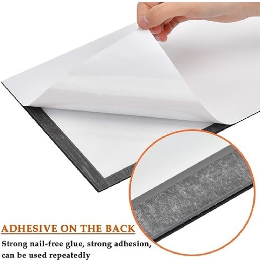 Magnetic Display Board A4 PVC Reusable Wall Stick Frame Photo ...