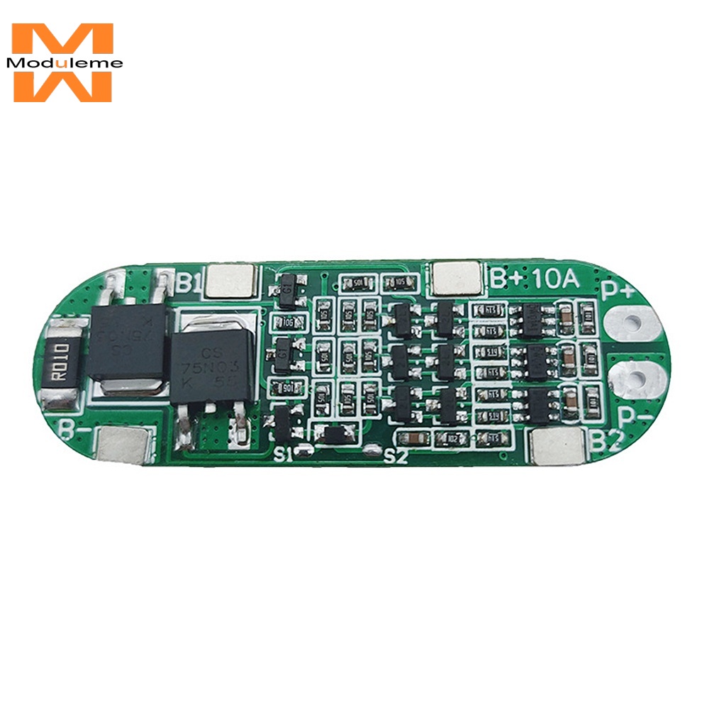18650 Top Outgoing Line 3S Lithium Battery Protection Board 11.1-12.6V ...