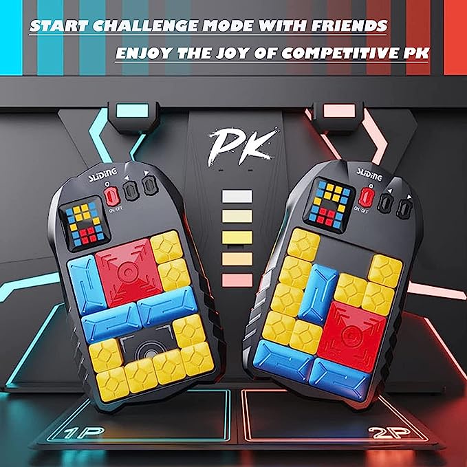 Boxes Interactive Sliding Puzzle Game LED Screen with 500 Electronic ...