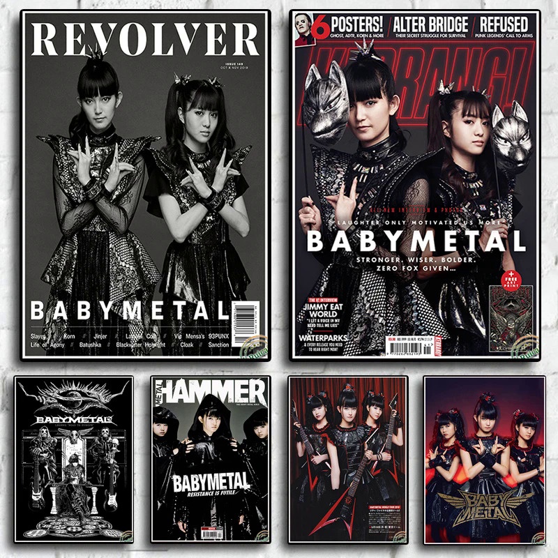Modern Babymetal Poster Japanese Idol Group Canvas Paintings Wall Art ...