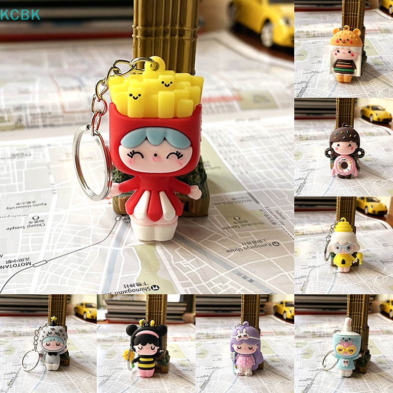 【KC】 Cute Doll Keychain PVC Doll Pendant Cartoon Colorful Key Chain ...