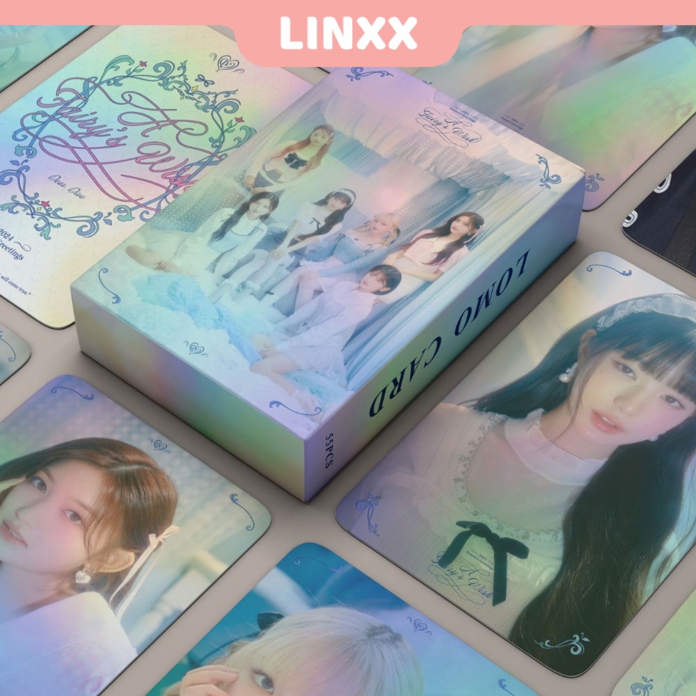 LINXX 55 Pcs IVE 2024 Season's Greetings Holographic Laser Card Kpop ...