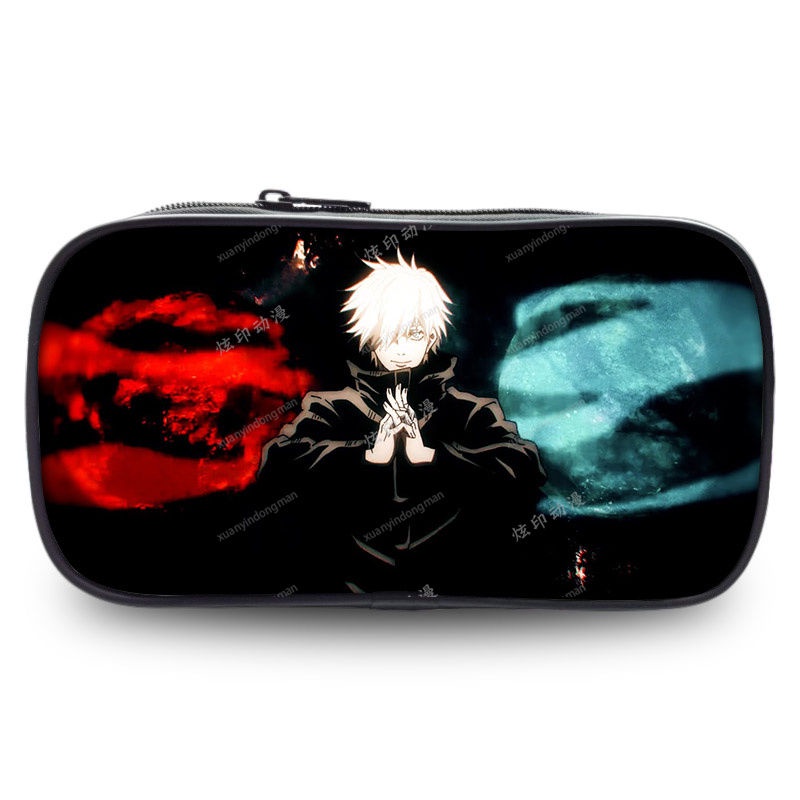 Gojo Satoru Jujutsu Kaisen Student Pencil Bag Large Capacity Stationery ...