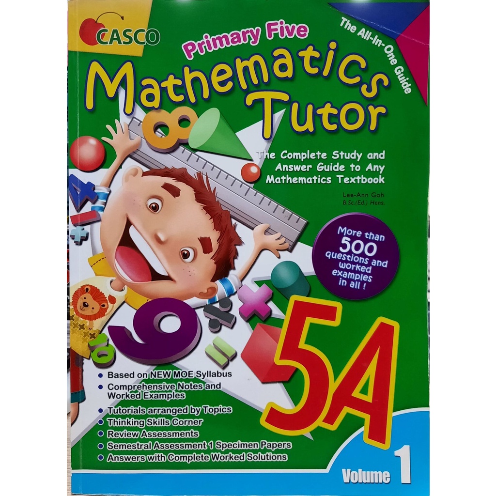[BnB] Primary Five: Mathematics Tutor (5A, Volume 1) by Lee-Ann Goh (Used: Good) | Shopee Malaysia