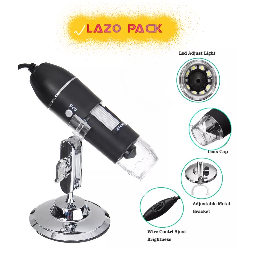 Portable HD Microscope Wifi Wireless For Iphone Android USB Digital ...